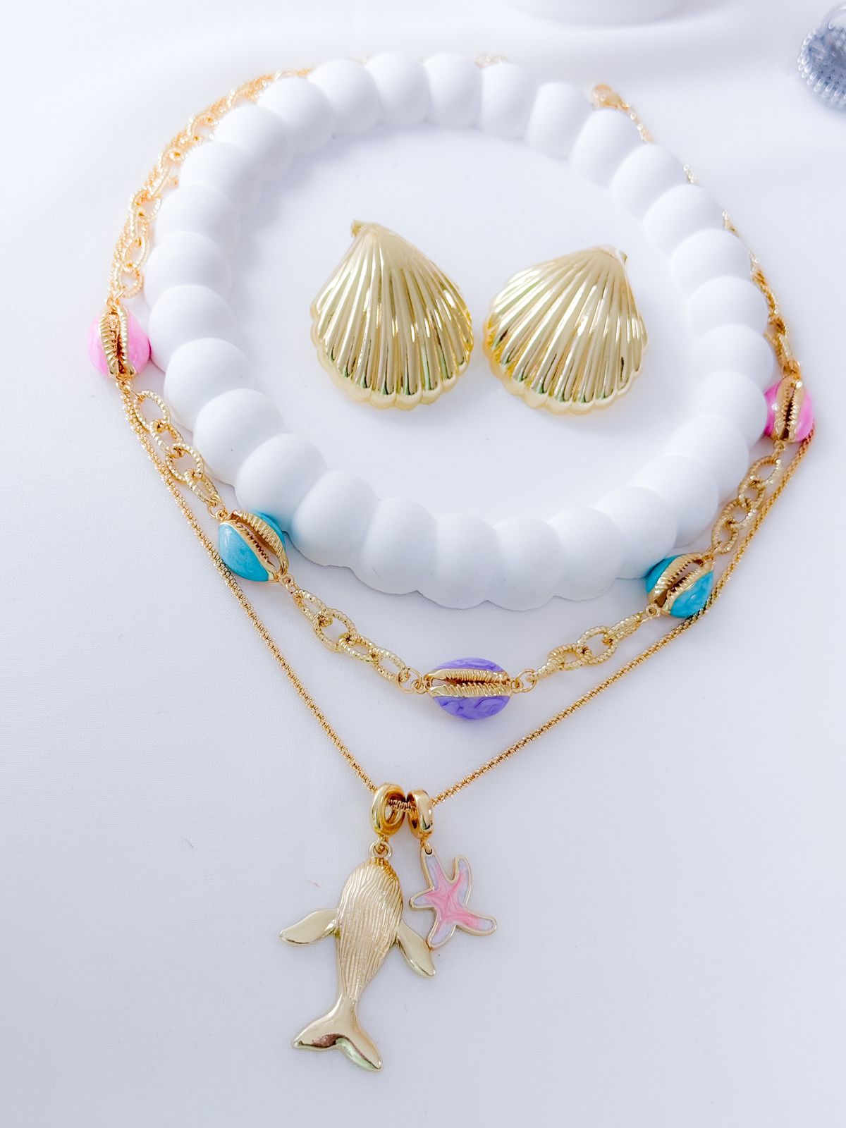 Set de collar y Topo Muirne – Cornalina